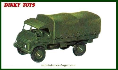 Le camion militaire Unimog Mercedes en miniature par Dinky Toys au 1 ...