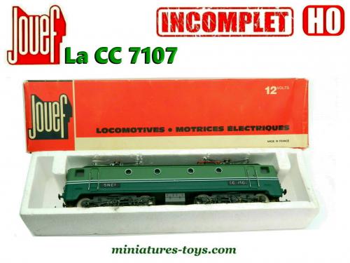 La locomotive électrique CC7107 en miniature de Jouef au H0 HO miniatures-toys